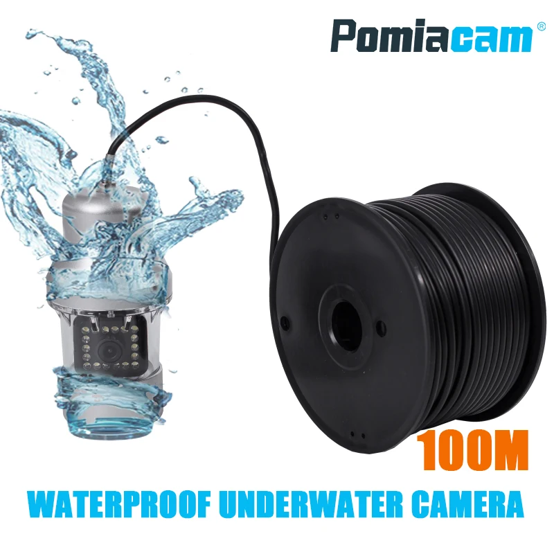 F08S 100M cable with camera Underwater camera video waterproof 360 ...