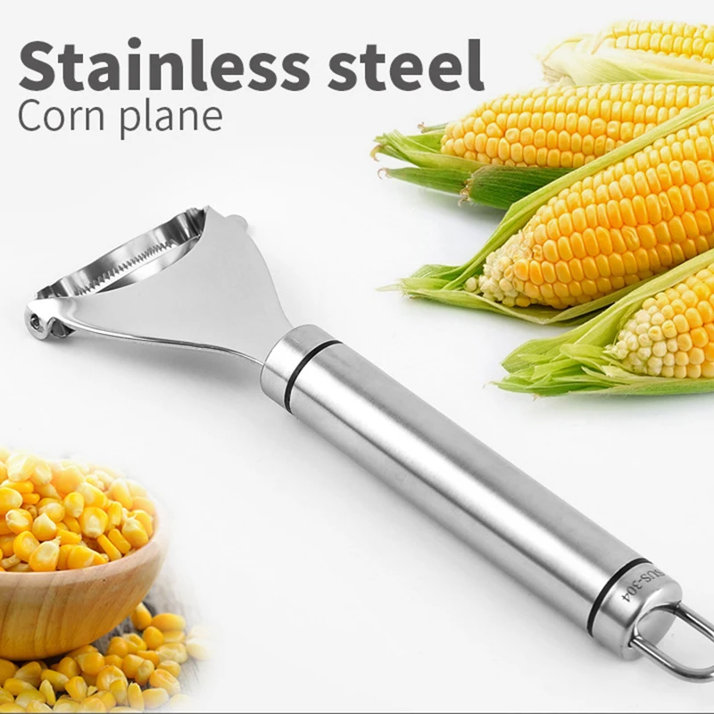 Stainless Steel Corn Planer Corn Grain Separator Vegetable Fruit Peeler Zesters Kitchen Gadgets ...
