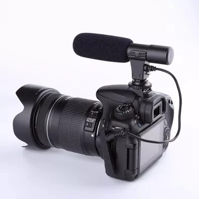 Micrófono de grabación de Mic 01 de 3,5mm para cámara de vídeo Digital ...