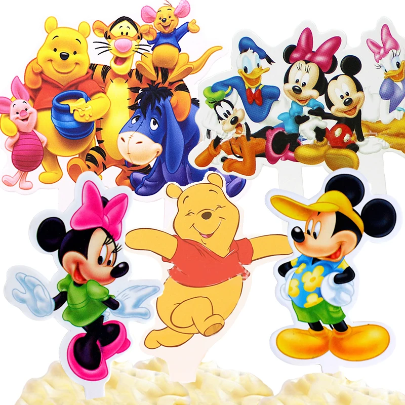 50pcs Disney Winnie the Pooh Mickey Mouse Donald Duck Mermaid Princess ...