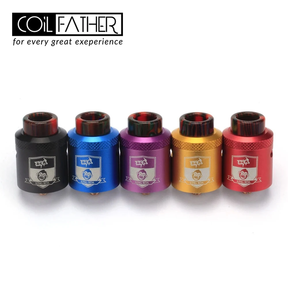 Coil Father King RDA Atomizer 24mm Diameter 510 Thread Dual Coils ...