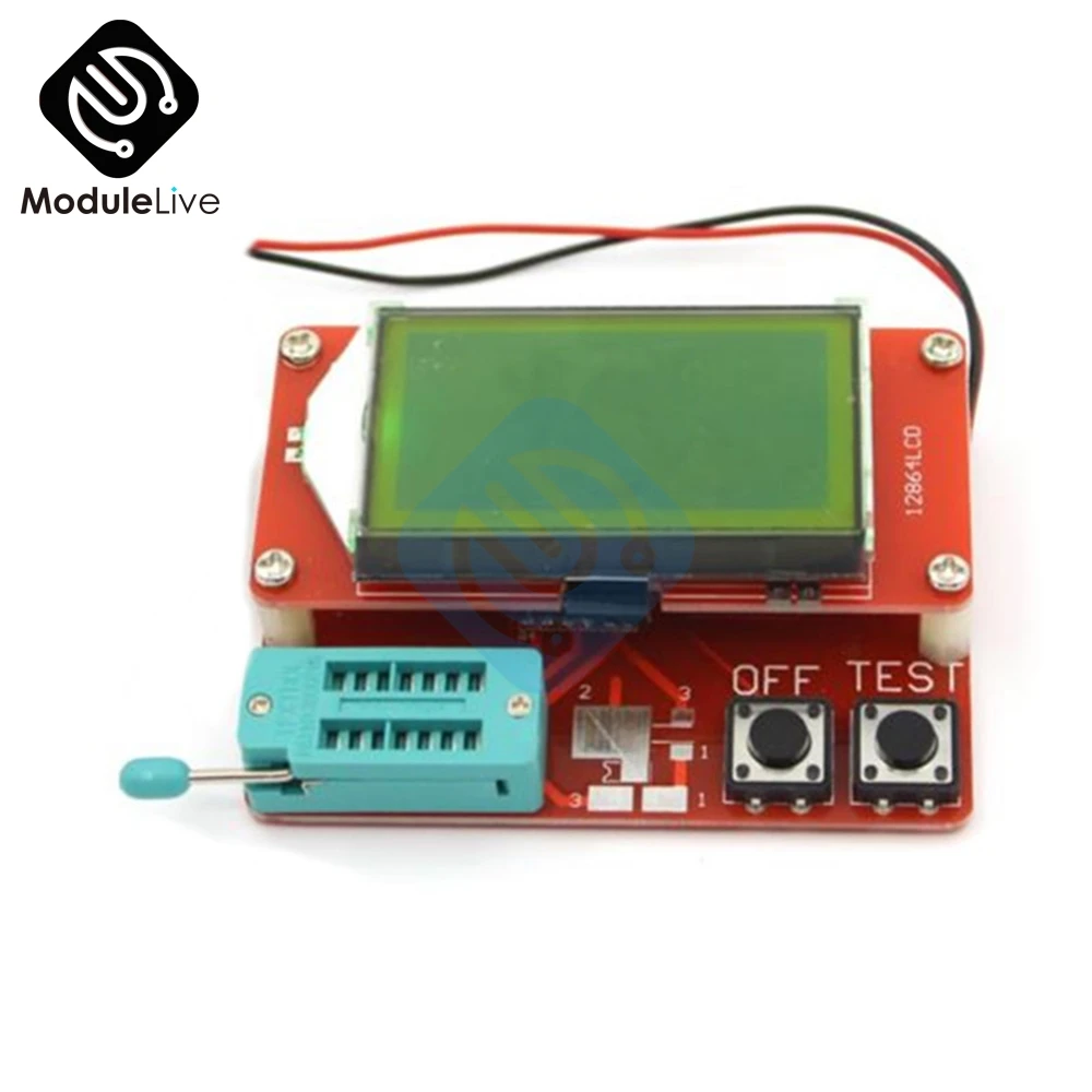 LCR T5 ATmega328 Microcontroller Transistor Diode Tester Digital 12864 ...