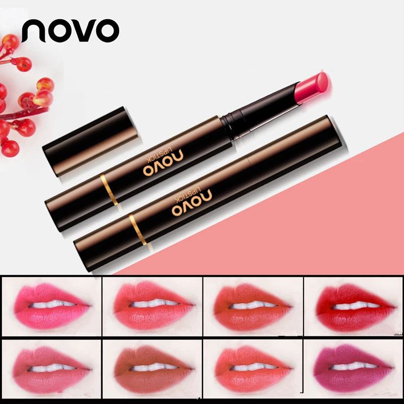 Novo Makeup Matte Lipstick Nude Moisturizer Smooth Lip Stick Waterproof ...