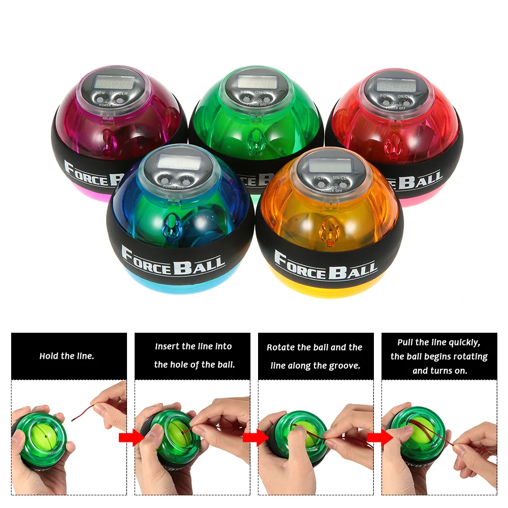 מוצר - Gyroscope PowerBall Gyro Power Ball Wrist Arm Exercise ...