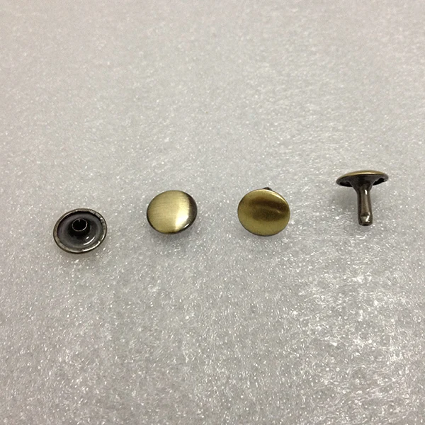 12 mm Antique Brass Round Cap Double Headed Metal Rivets|round head ...