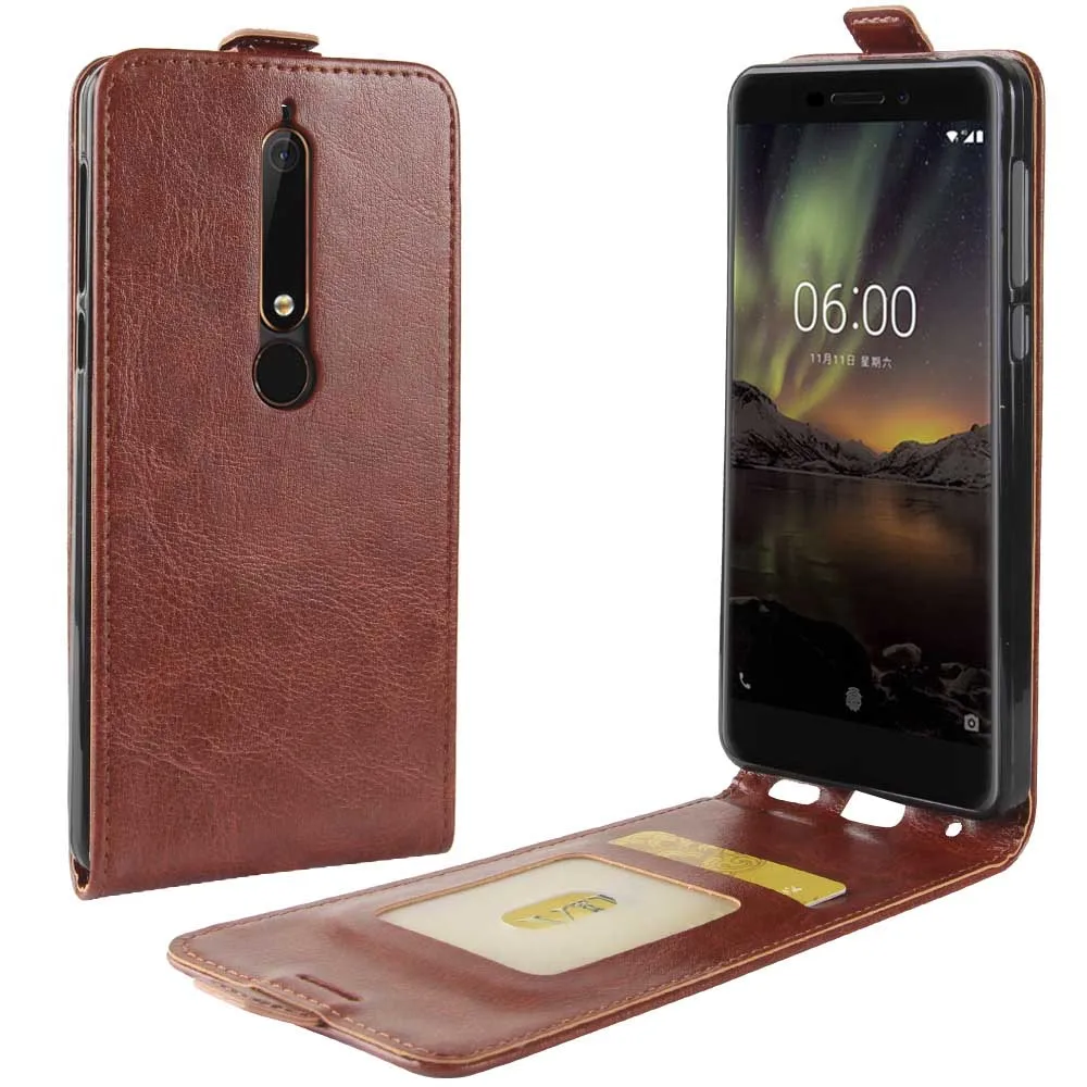 SUBIN New Mobile phone Case for Nokia 6 2018 (5.5") PU Leather Vertical ...