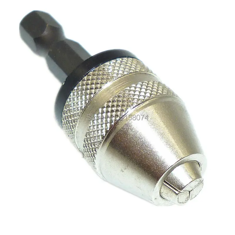 New 1/4 Inch Keyless Drill Bit Chuck Quick Change Adapter Converter Hex ...