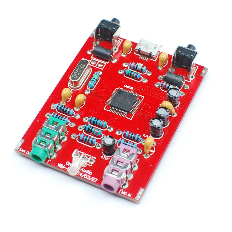 CIRMECH CM108 USB Soundcard DIY Kit USB DAC Virtual 7.1 Channel ...