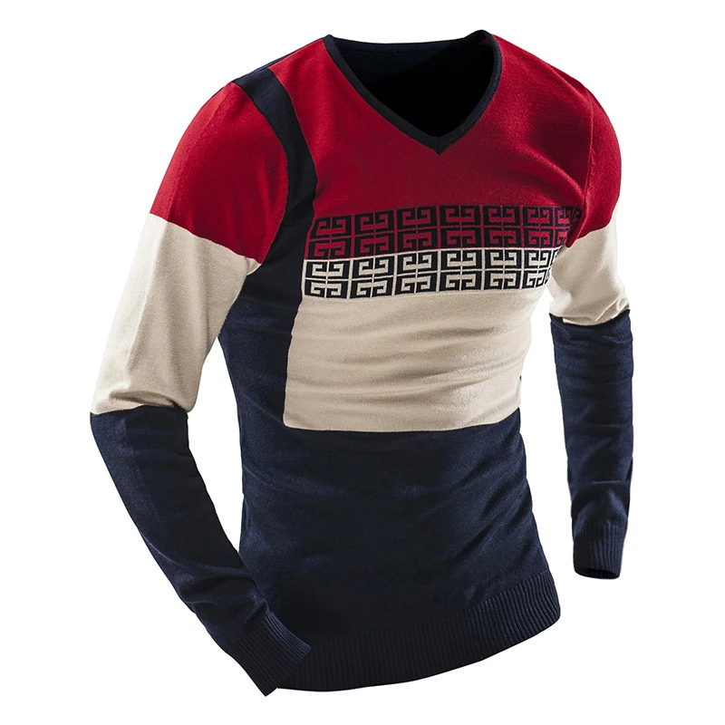 Suéter de los hombres 2016 de Los Hombres de la Marca Jerseys Spliced ...