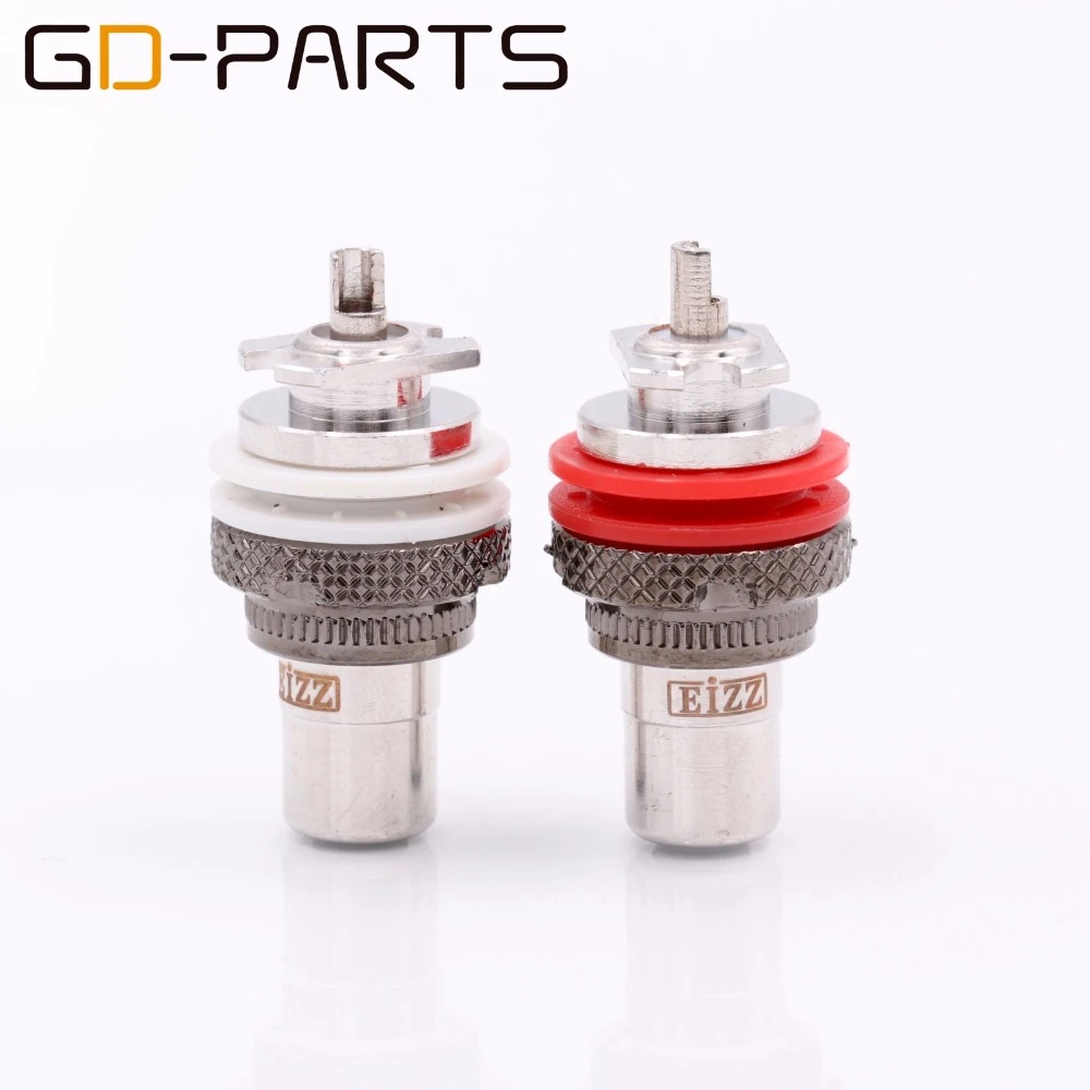 Eizz Rhodium Plated Tellurium Copper Female Rca Jack Socket Rca ...