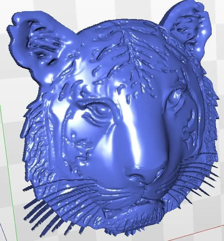 Buy 3d Tiger 4 Relief Model For Cnc In Stl File From