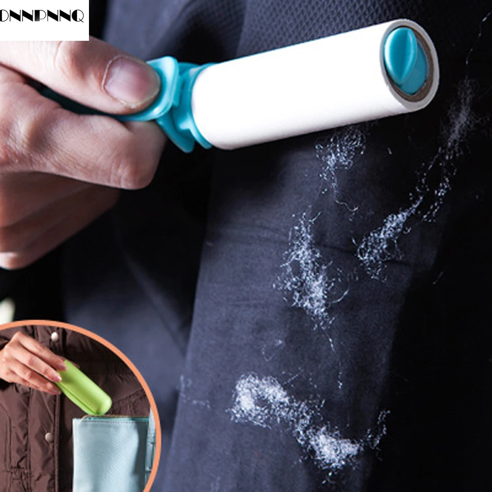 ONNPNNQ Portable Mini Sticky Drum Reusable Roller Cloth Dust Hair ...