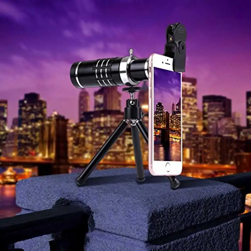 Upgrade 8x Zoom/18x Telephoto Lens Optical Telescope Clip Mobile Phone ...