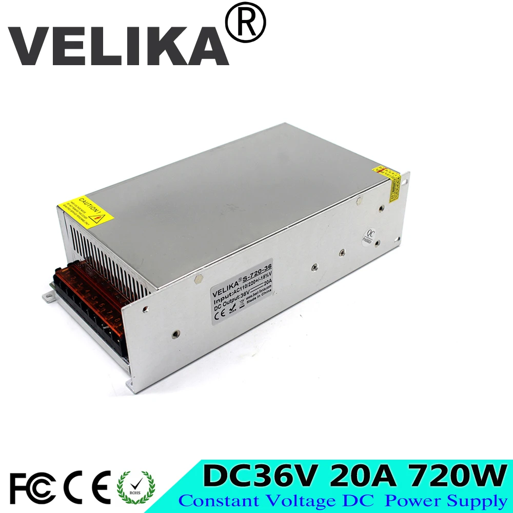Regulated Adjustable Dc Power Supply 36v 20a 720w Smps Transformer ...