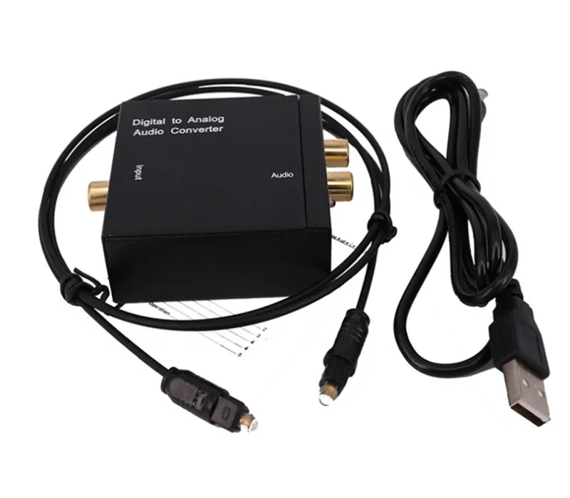 Digital Fiber to Analog Audio Converter Digital to Analog Coaxial ...