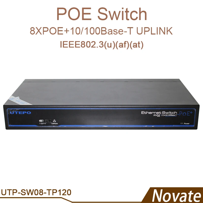 Utepo-Network-PoE-Switch-router-CCTV-VLAN-9-8-Port-PoE-IEEE802-3af ...