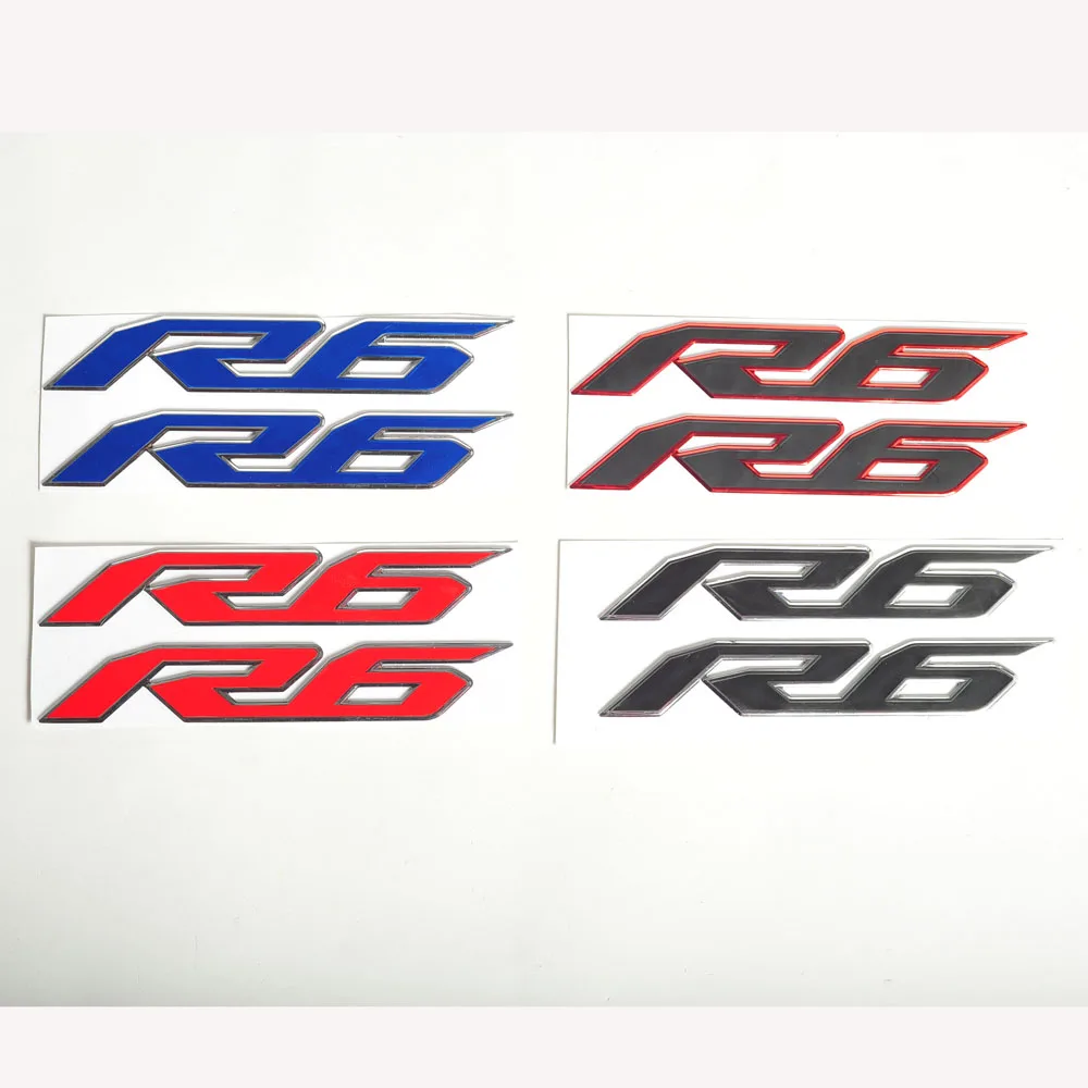 Motorcycle Stickers 3D R6 Badge case for YAMAHA YZF600 R6 2017 UP R6 3D ...