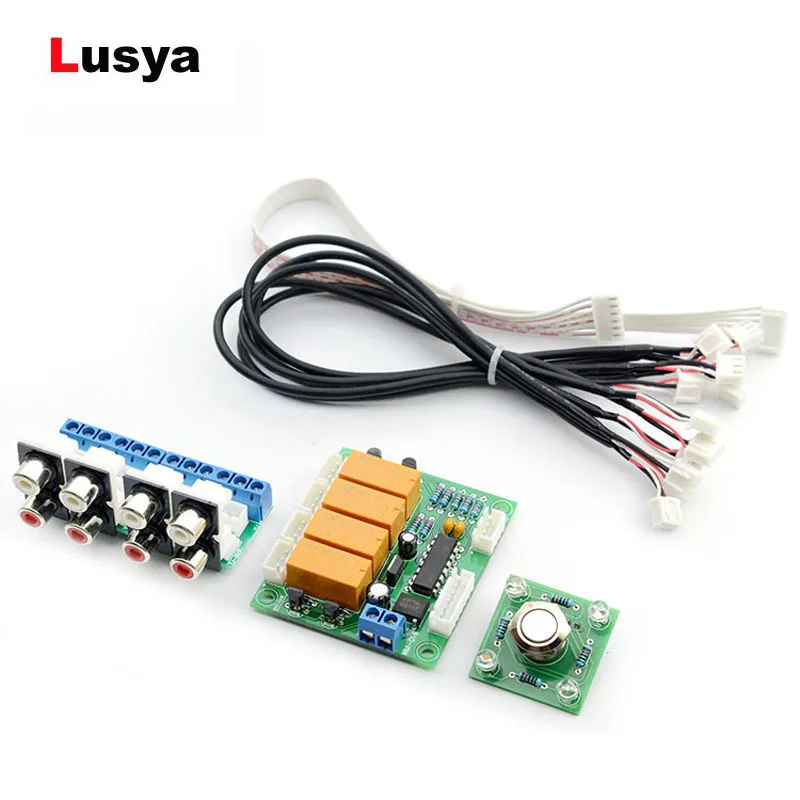 Relay 4 Way Audio Switch Board Relay Input Signal Selector Switching Rca Audio Switch Input 