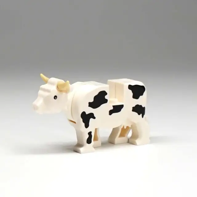 MOC Cows Farm Mini Building Blocks Figures City Street Animal Poultry ...