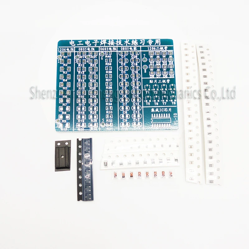 DIY Kit SMT SMD Component Welded Welding Practice Plate Board|board ...