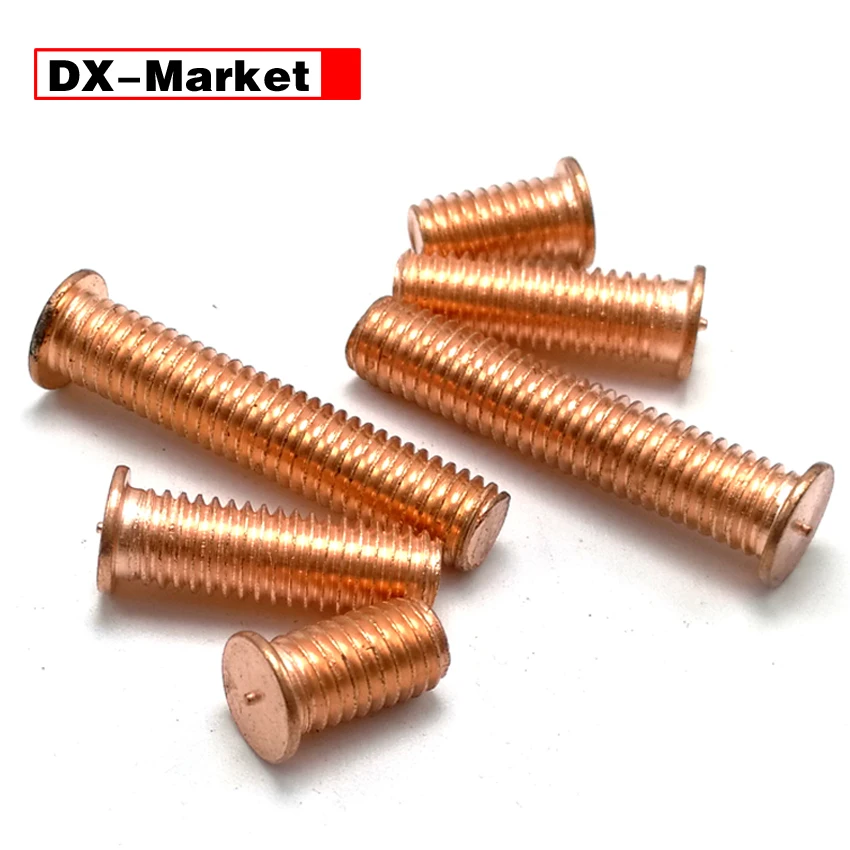 M3 M4 M5 M6 M8 welding screw , carbon steel copper plated welding stud ...