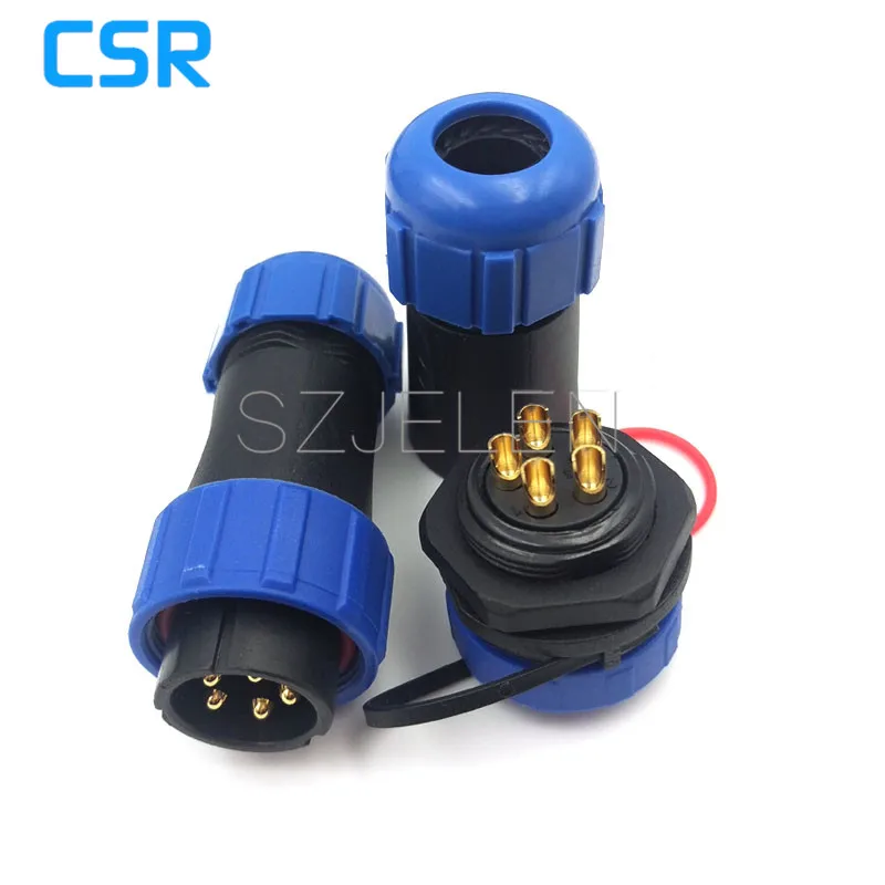 SP2110-P5-S5-IP68-Waterproof-And-Dustproof-Connector-5-Pin-Male-And ...