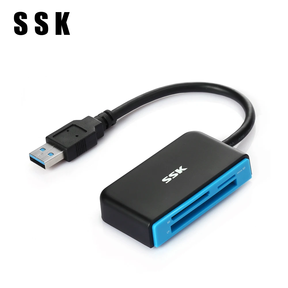 SSK SCRM330 Card Reader All in 1 USB 3.0 to CF / SD / TF Card Reader-in ...