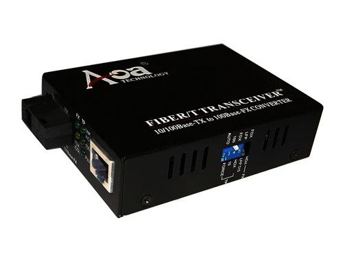AOM 1100D M02 EA 10/100M MM Fiber Media Converter Dual Fiber 1310nm 2Km ...