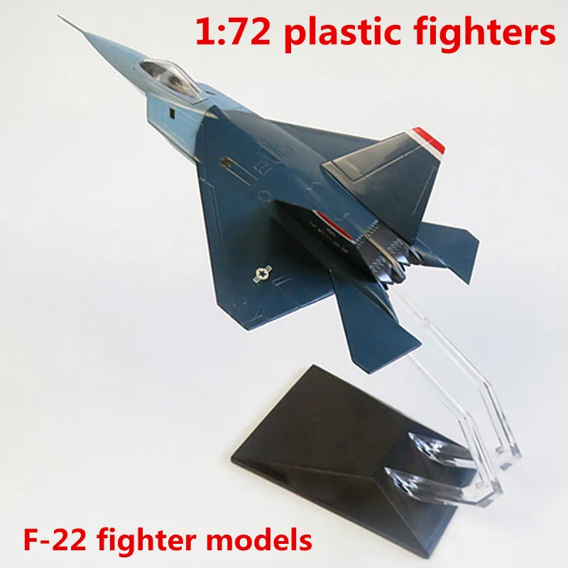 1:72 plastic fighters,high simulation F 22 fighter models,ABS plastic ...