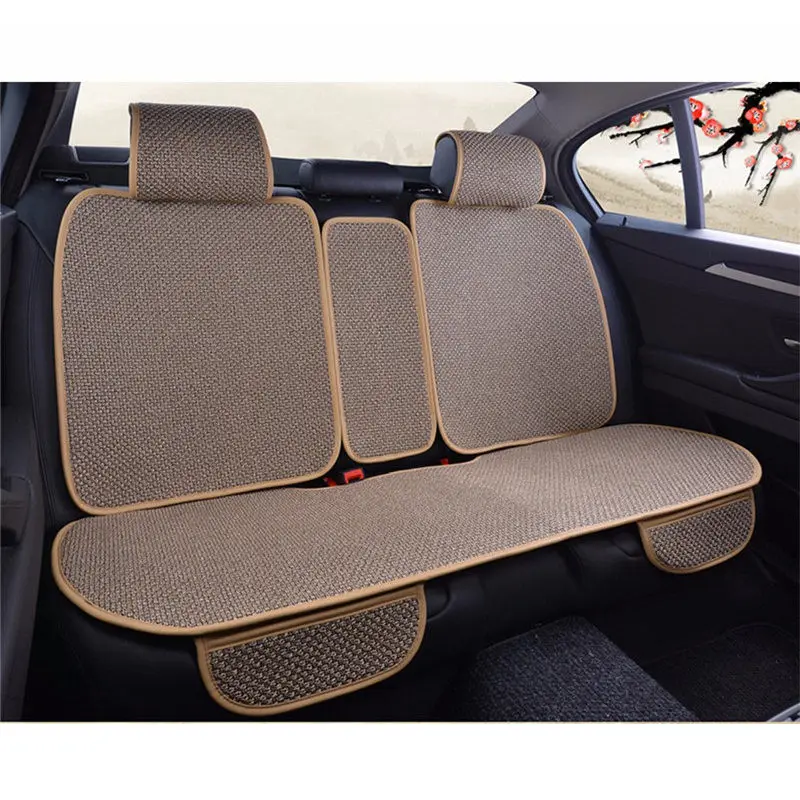Breathable Mesh Car Seat Covers Universal Rear Seat Pad Set Four