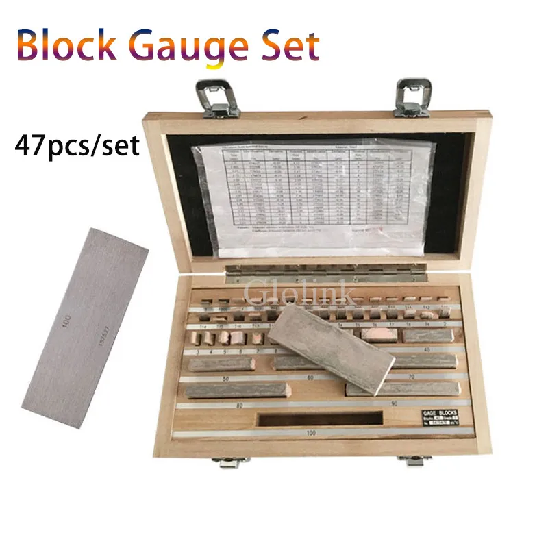 1.005-100 Block Gauge Inpsection Block 47pcs/set, 0 Grade Measurement ...