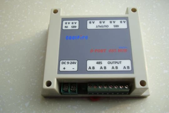 Industrial 8 Port RS485 HUB 2 in 8 out auto bidirectional sharing RS ...