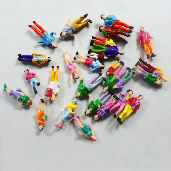 Free shipping 100pcs DIY miniature figures Architectural model human ...