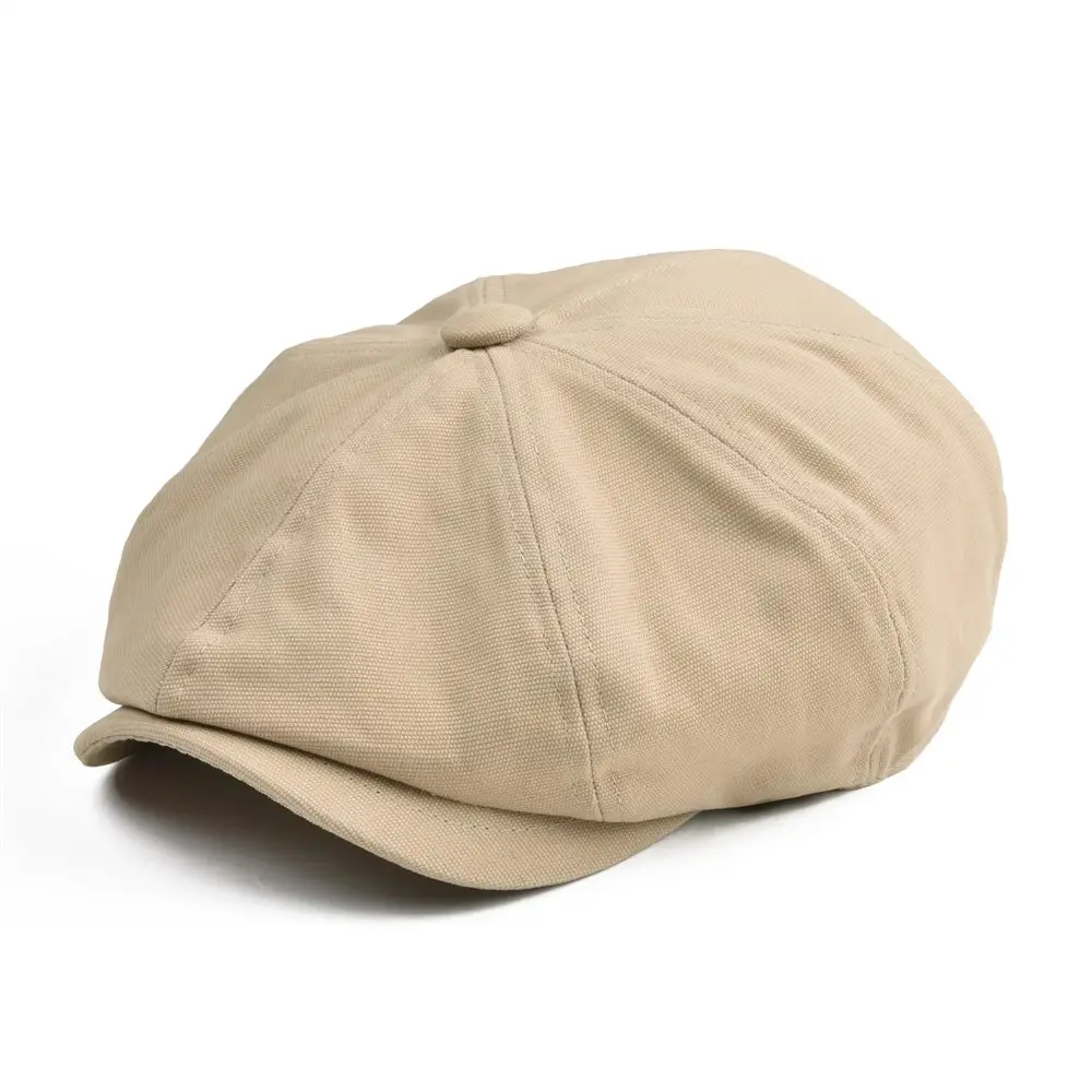 BOTVELA Newsboy Cap Men Women Eight panel Hat Canvas Cotton Beret Baker ...