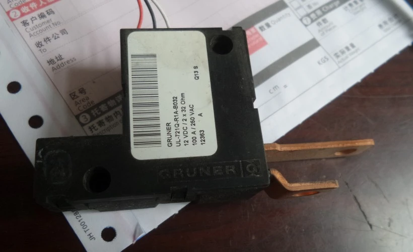 UL 721Q R1A B032 relé ATS22 de arranque suave GRUNER, 12VDC/2x32ohm ...