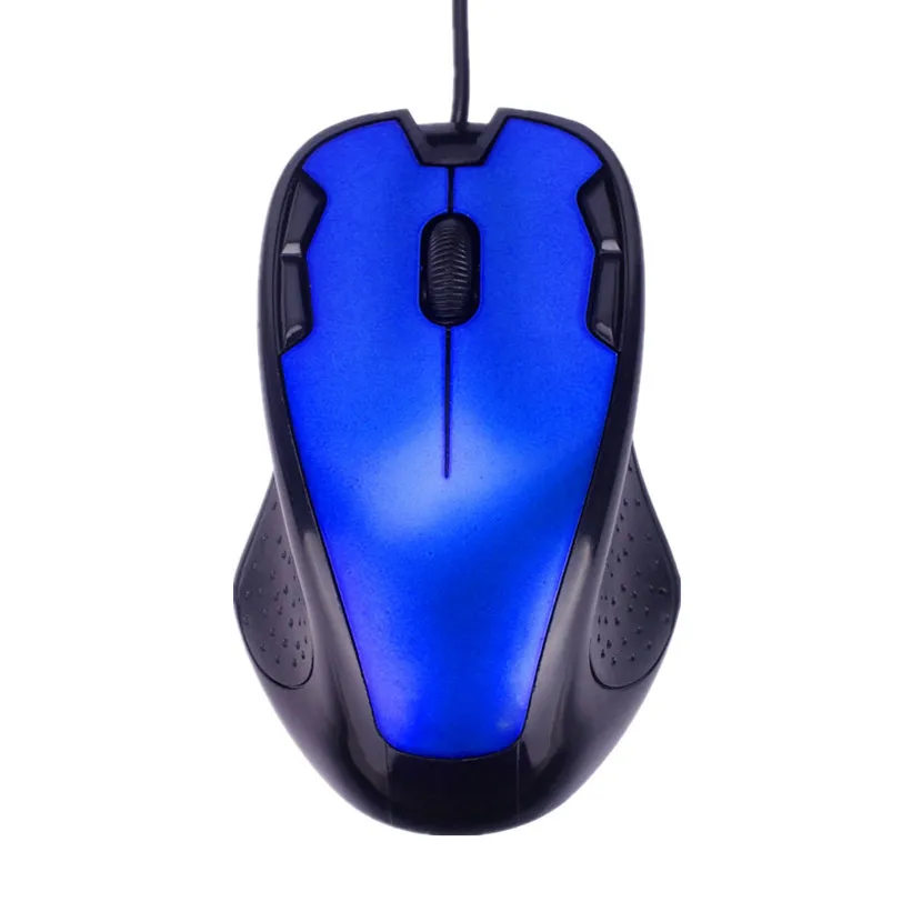 Luxury Wired Mouse 1800 DPI USB Blue Black Red Orange Optical Gaming ...