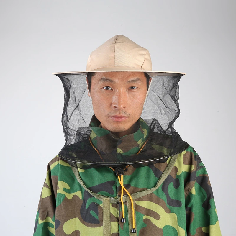 PPE-Beige-bee-hat-cap-to-prevent-bee-special-anti-mosquito-net-hat-cap ...