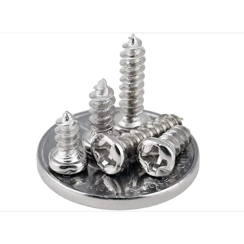 M1.0 M1.2 M1.4 M1.7 M2 Pan Head Screw Round Head Self Tapping Screw ...