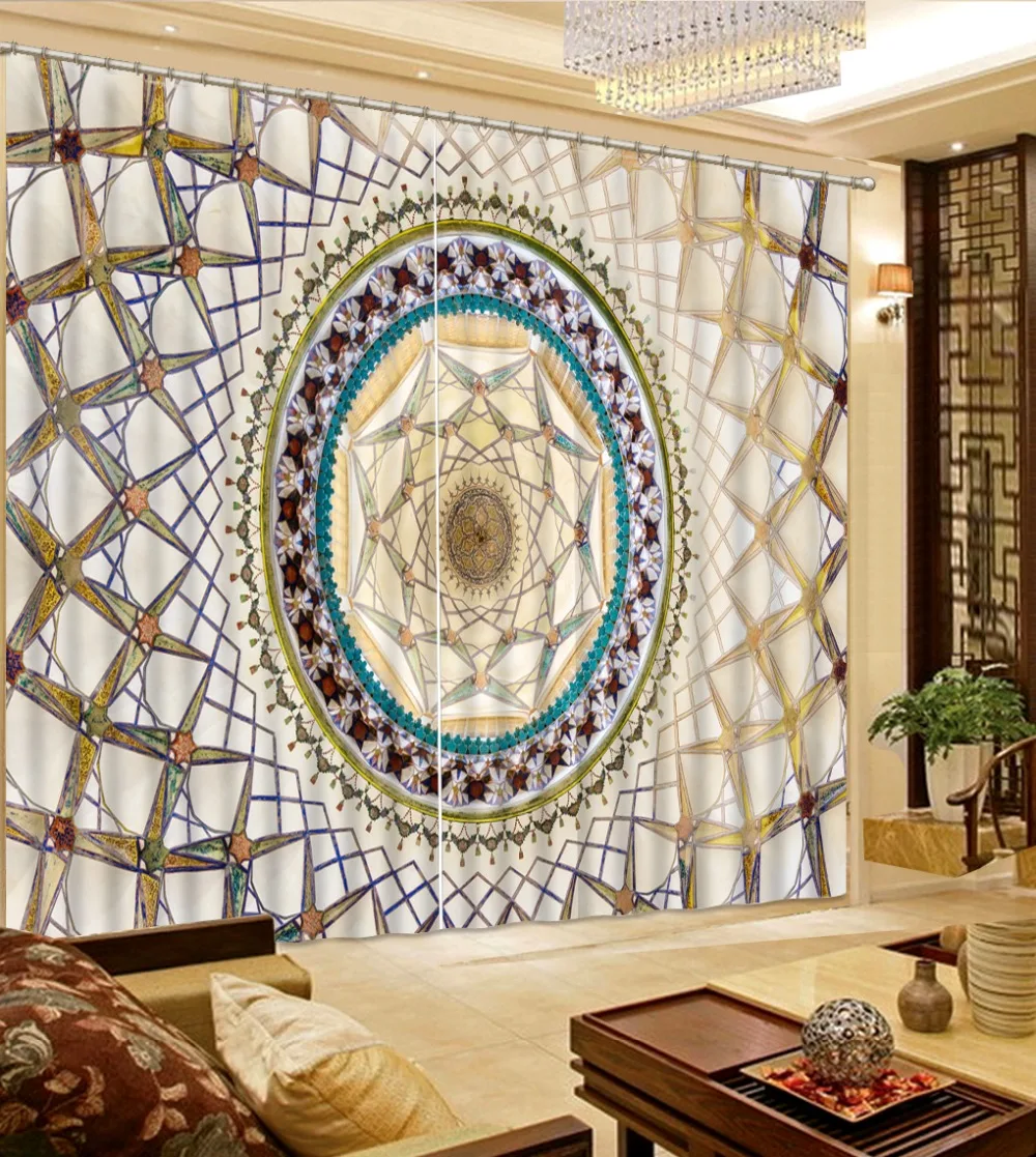 Custom 3d Curtains Pattern curtains for living room bedroom window ...