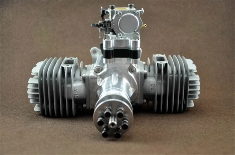 DLA116 116cc Gas Engine For Gasoline RC Airplane Twin Igniton & Muffler ...