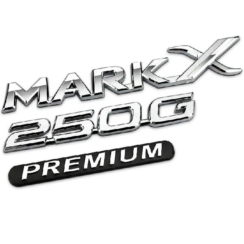 3PCS/Set Mark X Car Stickers Automobile Emission 2500G PREMIUN Badge ...