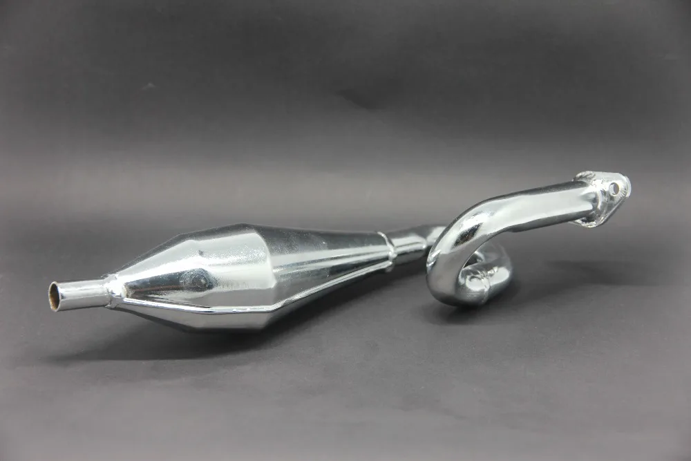 FS Racing Exhaust pipe Muffler 1/5 RC FG MCD RAMPAGE Truck Buggy 30CC ...