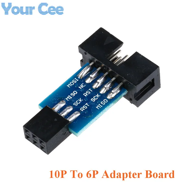 USBASP USBISP AVR Programmer USB ISP USB ASP ATMEGA8 ATMEGA128 Support Win7 64 10Pin Wire Module ...