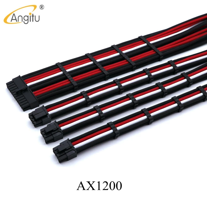 Agitu-Premium-Sleeved-Corsair-AX1200-psu-Modular-Power-Cable-Kit ...