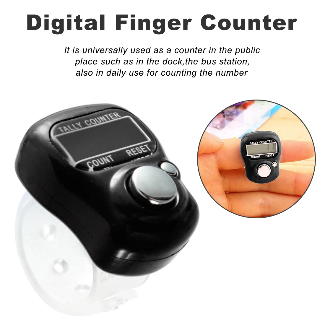 Digital Finger Counter Mini Stitch Marker and Row Counter LCD ...