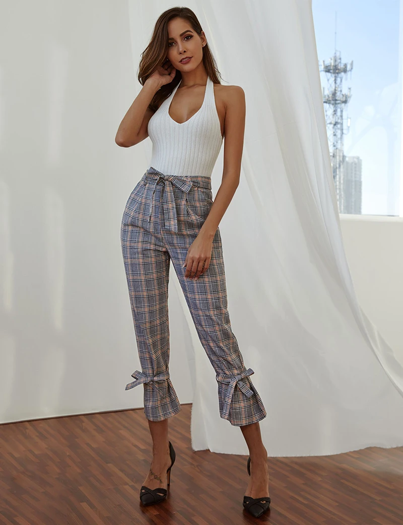 autumn casual trousers women streetwear office lady pants mid waist ...