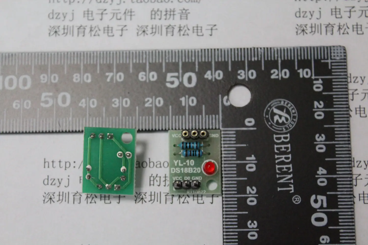 Small temperature sensor temperature measurement module DS18B20 module ...