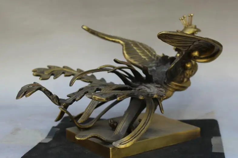 Details about 12" Chinese Feng Shui Copper Bird Phoenix Feng Huang Fung ...