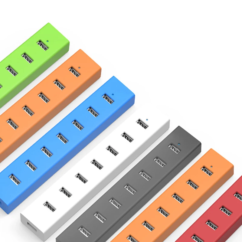 7 ports external usb hub 2a high speed usb hub 2.0 multi usb connector ...