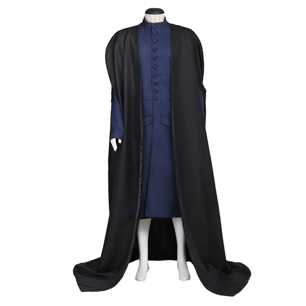 Professor Severus Snape Cosplay Costume Full Suit Adult Men's Halloween ...